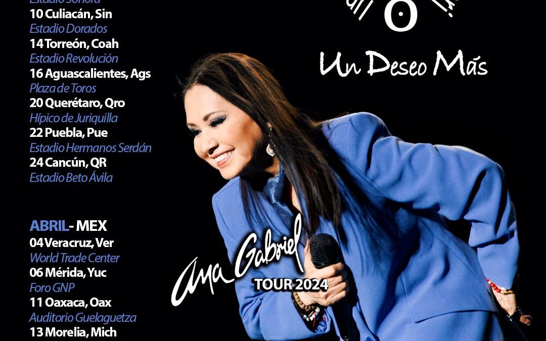Ana Gabriel celebra 50 años de carrera musical con "Un deseo más"